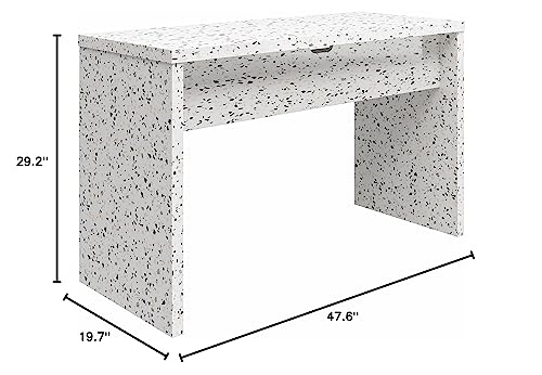 Mr. Kate Winston Desk, 19.7D x 47.6W x 29.2H in, Terrazzo