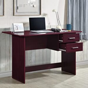 Hodedah Writing 2-Drawers in Mahogany Desk