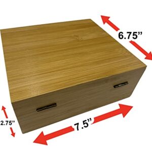 Cali Factory Bamboo Stash Box Plain (Large)