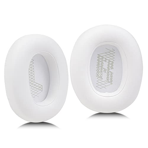 Live 650 BTNC Ear Pads Cushion, MOLGRIA Replacement Earpads for JBL Live 650 650BTNC 660BTNC Wireless Bluetooth Noise Canceling Headphones. (White)