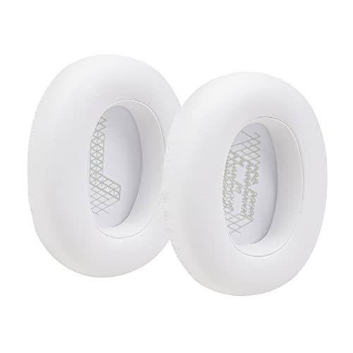 Live 650 BTNC Ear Pads Cushion, MOLGRIA Replacement Earpads for JBL Live 650 650BTNC 660BTNC Wireless Bluetooth Noise Canceling Headphones. (White)