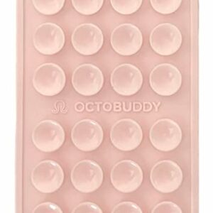 || OCTOBUDDY || Silicone Suction Phone Case Adhesive Mount || (iPhone and Android Cellphone case Compatible, Hands-Free Mobile Accessory Holder for Selfies and Videos) Fidget Toy (Chalk Pink)