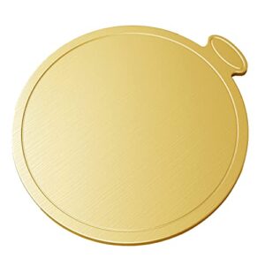 100 Pcs Gold Cake Boards Mini Round Cake Cardboard 3 Inch for Mousse Cupcake, Cake Dessert, Cake Decorating, 8cm