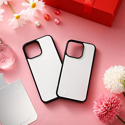 15 Pieces Sublimation Blanks Phone Case Bulk Cover Protective Anti-Scratch Soft Shockproof Slim Covers Compatible with iPhone, 3 Models (Compatible with iPhone 13 Pro, 13, 13 Pro Max, Black)