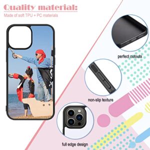 15 Pieces Sublimation Blanks Phone Case Bulk Cover Protective Anti-Scratch Soft Shockproof Slim Covers Compatible with iPhone, 3 Models (Compatible with iPhone 13 Pro, 13, 13 Pro Max, Black)