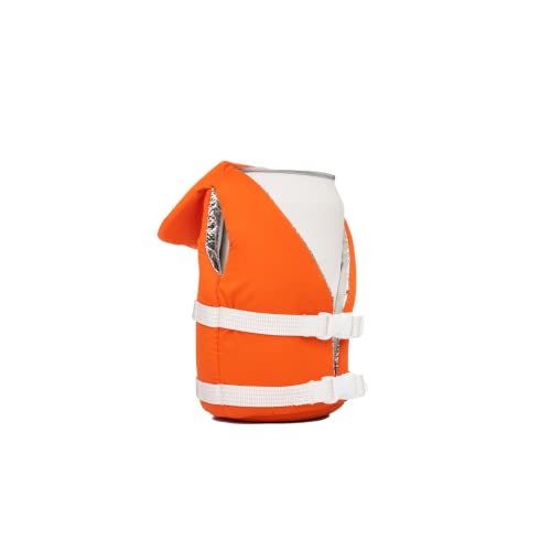 Puffin - The Buoy Beverage Life Vest - Insulated Can Cooler, Vintage Orange