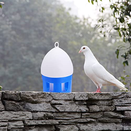 POPETPOP Chicken Drinking Bowl Bird Feeding Plastic Pet Drinker Dispenser Pigeons Feeder Water Pot Container Birds- Automatic Feeders Water Dispenser Bird Cages 4L Automatic Bird Drinker