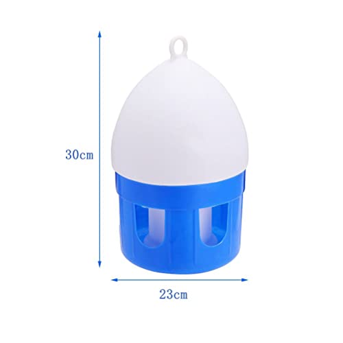 POPETPOP Chicken Drinking Bowl Bird Feeding Plastic Pet Drinker Dispenser Pigeons Feeder Water Pot Container Birds- Automatic Feeders Water Dispenser Bird Cages 4L Automatic Bird Drinker