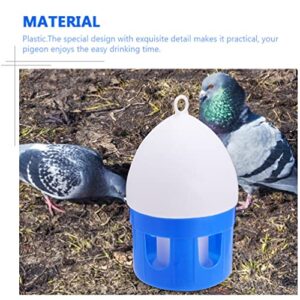 POPETPOP Chicken Drinking Bowl Bird Feeding Plastic Pet Drinker Dispenser Pigeons Feeder Water Pot Container Birds- Automatic Feeders Water Dispenser Bird Cages 4L Automatic Bird Drinker