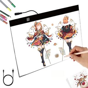 Portable Led A5 Painting Light Pad Tracing White LED Artcraft Light Box Bright Pad for Sketching, Diamond Painting (A5)