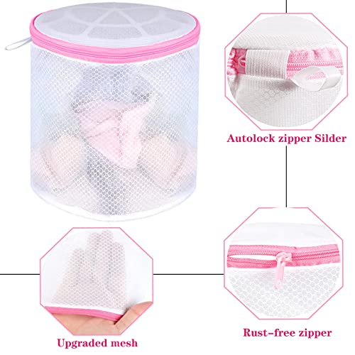 3 Pack Bra Laundry Bag for Washing Machine, 4 Pack Mesh Laundry Bags for Delicates, Liwilong Lingerie Wash Bag, Bra Bag for Washing Machine