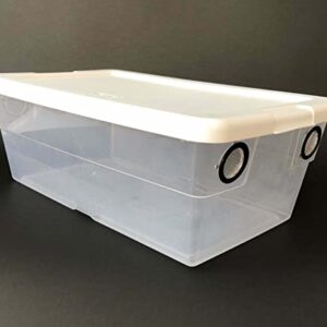 Vented Vivarium Enclosure 6 Quart Terrarium Container 6 Quart for Reptiles Isopods