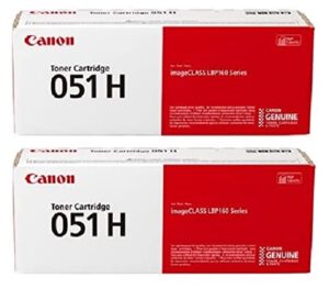 canon crg-051h bk high yield black toner cartridge 2-pack