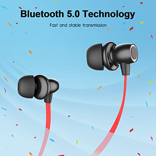 Tecno Wireless Bluetooth Headphones, Bluetooth Earbuds Neckband with Microphone, Bluetooth 5.0, for Sports, B1 SE