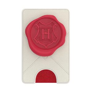 PopSockets Phone Wallet with Expanding Phone Grip, Phone Card Holder, Harry Potter - Hogwarts Letter, Solid, small