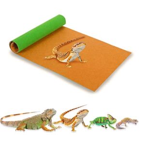 tfwadmx lizard reversible reptile carpet 39" x 20" terrarium substrate bedding liner reptile cage mat supplies pet habitat soft mat for bearded dragon tortoise leopard gecko snake