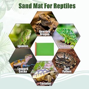 Tfwadmx Lizard Reversible Reptile Carpet 39" x 20" Terrarium Substrate Bedding Liner Reptile Cage Mat Supplies Pet Habitat Soft Mat for Bearded Dragon Tortoise Leopard Gecko Snake