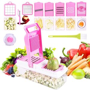 dld vegetable chopper onion chopper dicer - peeler food chopper salad chopper vegetable cutter vegetable spiralizer vegetable slicer dld lemon squeezer egg separator egg slicer