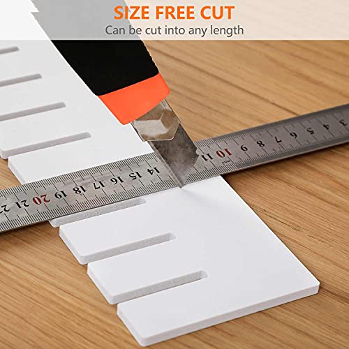 KnnRiim 10Pcs Drawer Dividers,15.75" x 3.55",Drawer Separators,Extremely Thick,Kitchen Adjustable Drawer Organizers,Large Adjustable Drawer Organizer for Underwear,DIY Storage Organizer Separator, Socks, Makeup, Kitchen Cutlery, Bedroom, Dresser ,Desk ,Of