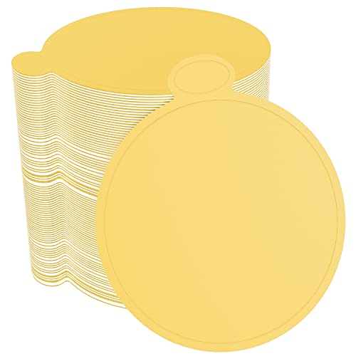 80 Pcs 3.5 Inch Mini Cake Boards Mousse Cupcake Base, Gold 9cm