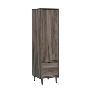 sauder clifford place storage cabinet, l: 15.51" x w: 18.50" x h: 58.27", jet acacia finish