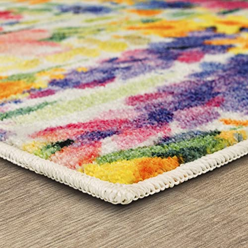 Mohawk Home Machine Washable Spring Kitchen Mat, Spring Bouquet Blush Pink (1'6" x 2'6")