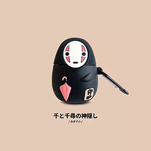 Ahnspiceo Compatible with AirPods 3 Case Cover, 3D Cute Funny Anime Characters Design Case Compatible with AirPods 3rd Generation Case 2021,for Women Men AirPods 3rd (Faceless Man)