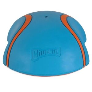 chuckit! indoor super slider dog self fetch squeaker toy -glides harmlessly on most indoor surfaces