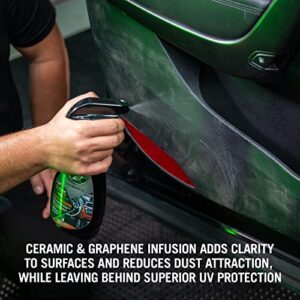 Turtle Wax 53787 Hybrid Solutions Ceramic Graphene Inside Job, Interior All Purpose Car Cleaner and Protectant, Odor Eliminator, Works on Leather, Vinyl, Plastic, Rubber and More, 16 fl oz