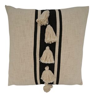 Striped Tassel Pillow