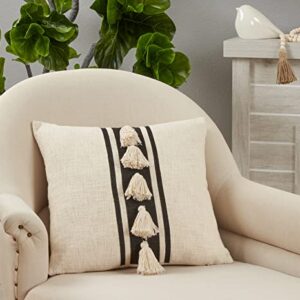 Striped Tassel Pillow