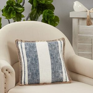 Striped Whipstitch Throw Pillow