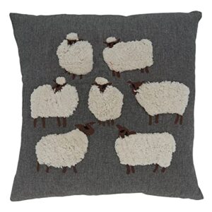 Embroidered Sheep Pillow