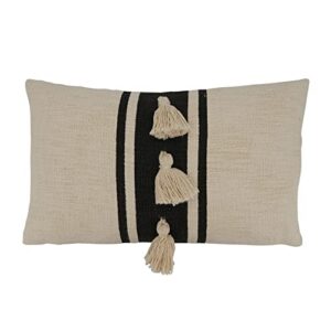 Striped Tassel Pillow