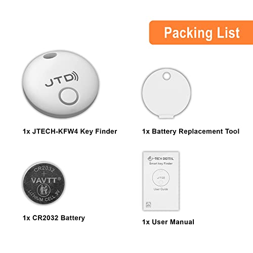 JTD Smart Wireless Bluetooth GPS Key Finder Tracker Tag w/iOS & Android App [JTD-KFW2]