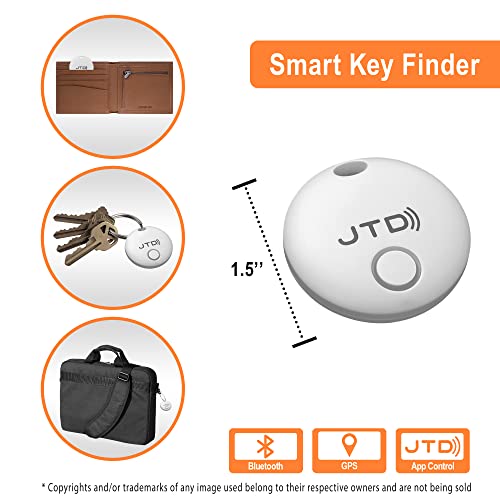 JTD Smart Wireless Bluetooth GPS Key Finder Tracker Tag w/iOS & Android App [JTD-KFW2]