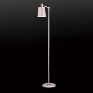 Globe Electric 67502 Lex 60" Floor Lamp, Rose, Gold Accents, in-Line On-Off Foot Switch, Pink