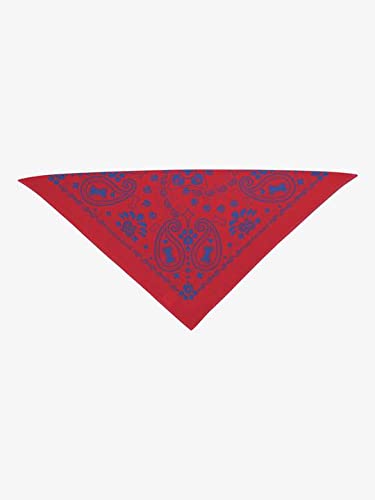 Insect Repellant Dog Bandana for Protecting Dogs from Fleas, Ticks, and Mosquitoes, Paisley, Red