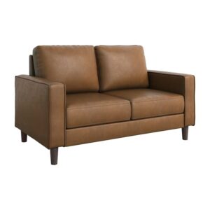 lexicon pratima living room loveseat, brown