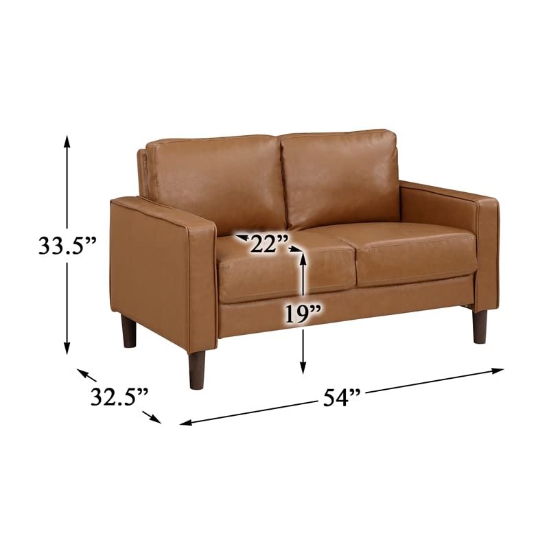 Lexicon Pratima Living Room Loveseat, Brown