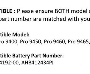 Replacement Battery 14192-00, AHB412434PJ Kit + Tool for Jabra Pro 9400 9450 9560 9465 Duo 9470 Pro 94 Logitech BH970 Wireless Headset Repair Part Fix Dead Power Low Charge Issue