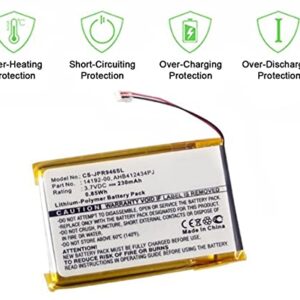 Replacement Battery 14192-00, AHB412434PJ Kit + Tool for Jabra Pro 9400 9450 9560 9465 Duo 9470 Pro 94 Logitech BH970 Wireless Headset Repair Part Fix Dead Power Low Charge Issue