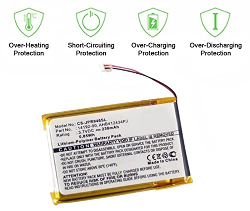 Replacement Battery 14192-00, AHB412434PJ Kit + Tool for Jabra Pro 9400 9450 9560 9465 Duo 9470 Pro 94 Logitech BH970 Wireless Headset Repair Part Fix Dead Power Low Charge Issue