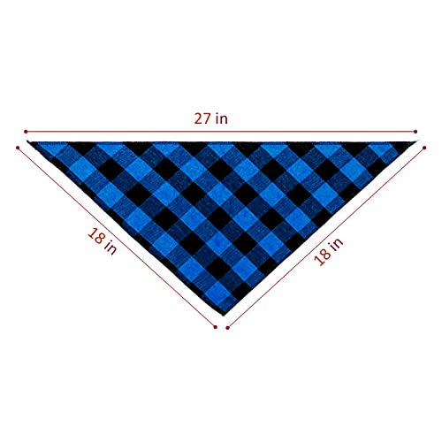 Ptzizi Funny Soon to Be Big Brother Blue Plaid Cotton Triangle Pet Dog Bandana Bibs Scarf for Pet Dog Lovers Gift