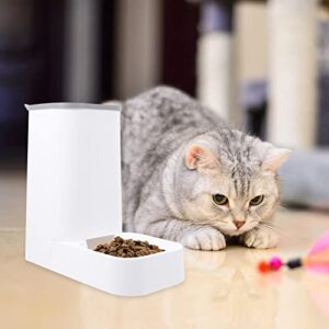 POPETPOP Automatic Cat Food Dispenser Automatic Cat Feeder Food Dispenser: Pet Dry Food Dispenser Dog Food Bowls Pet Feeding Container for Cats Dogs and Other Animals Dog Feeding Bowls