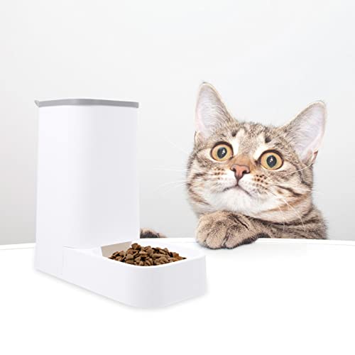 POPETPOP Automatic Cat Food Dispenser Automatic Cat Feeder Food Dispenser: Pet Dry Food Dispenser Dog Food Bowls Pet Feeding Container for Cats Dogs and Other Animals Dog Feeding Bowls