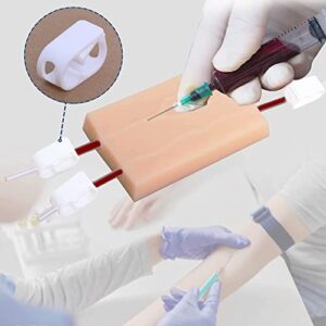 IV Injection Training Pad Model,Silicone Human Simulated Skin Injection Practice Pad for Nurse, Medical Students Practice & Training