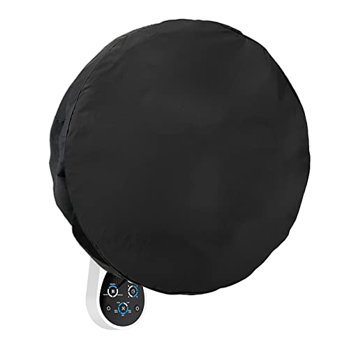 WHAIYIJIA Fan Cover, Outdoor Indoor Wall Mounted Fan Waterproof Dust Cover for 18-20 Inch Industrial Wall Fan（black）