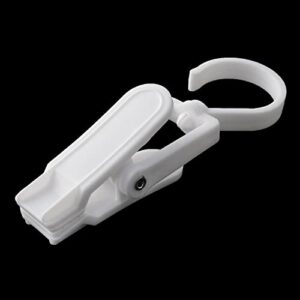 ZZLZX 12PCS Multifunctional Plastic Family Travel Rotating Rotating Hanging Laundry Hook Clothes Pins Hat Clip for Hanging Curtains, Christmas Party Light Hook Clips