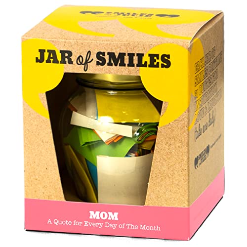 Smiles by Julie Mom Quotations in a Jar. A Month of Loving, Fun & Kind Quotes to show your Mom Affection & Admiration. Thoughtful & Loving. Unique Gift Box